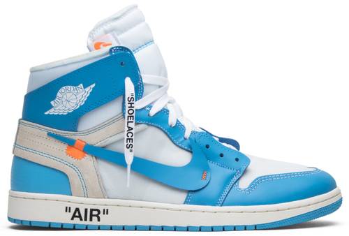 Off-White x Air Jordan 1 Retro High OG 'UNC' - SneakerCool.com