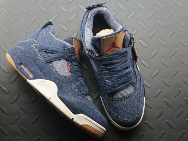 Levi's x Air Jordan 4 Retro 'Denim' - SneakerCool.com