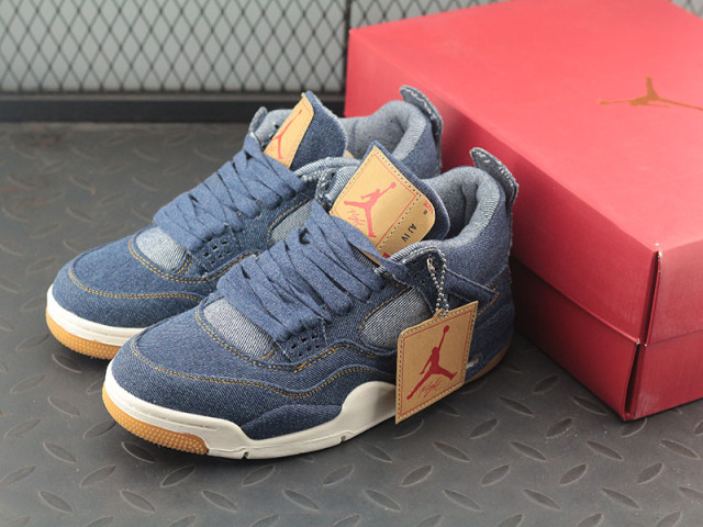 Levi's x Air Jordan 4 Retro 'Denim' - SneakerCool.com