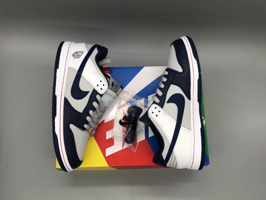 NBA x Nike Dunk Low Retro EMB '75th Anniversary - Nets' - SneakerCool.com