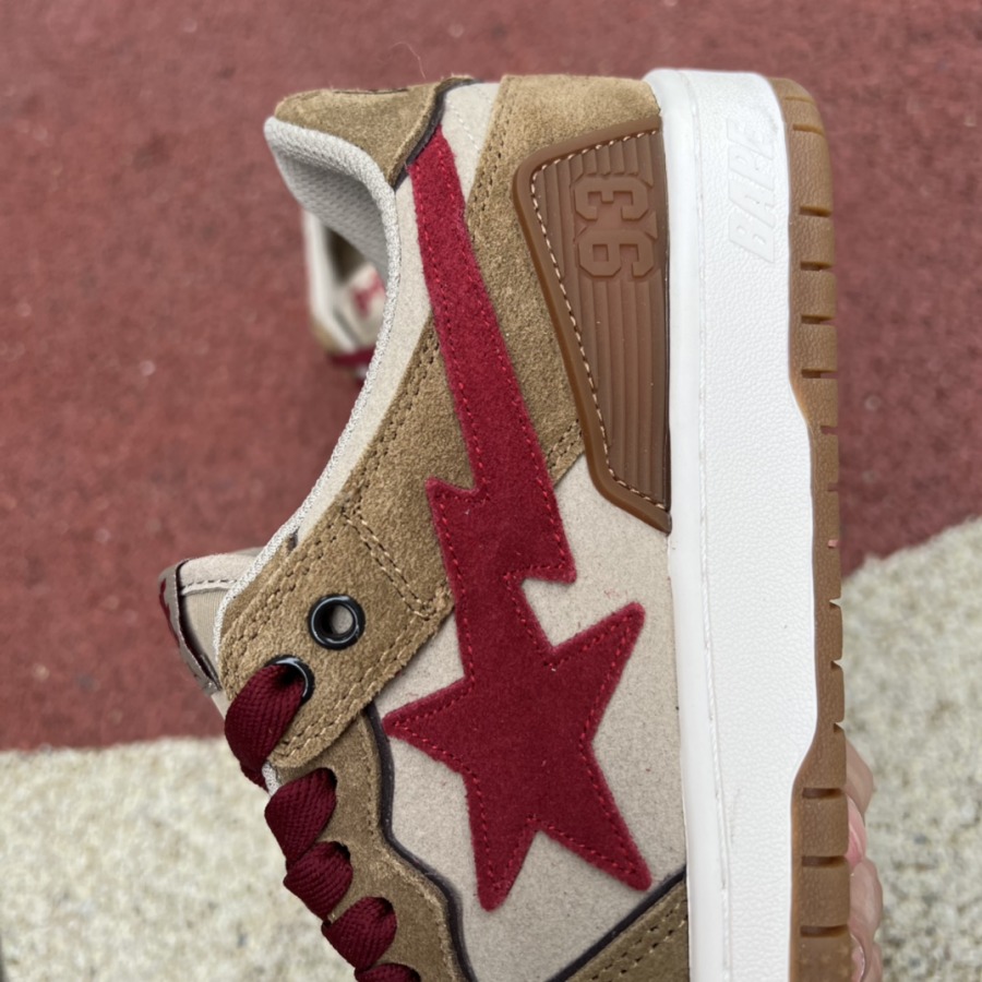 Sk8 Sta Low 'Wheat Red' - SneakerCool.com