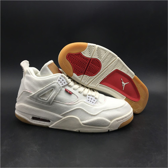 Levi's x Air Jordan 4 Retro 'White Denim' - SneakerCool.com
