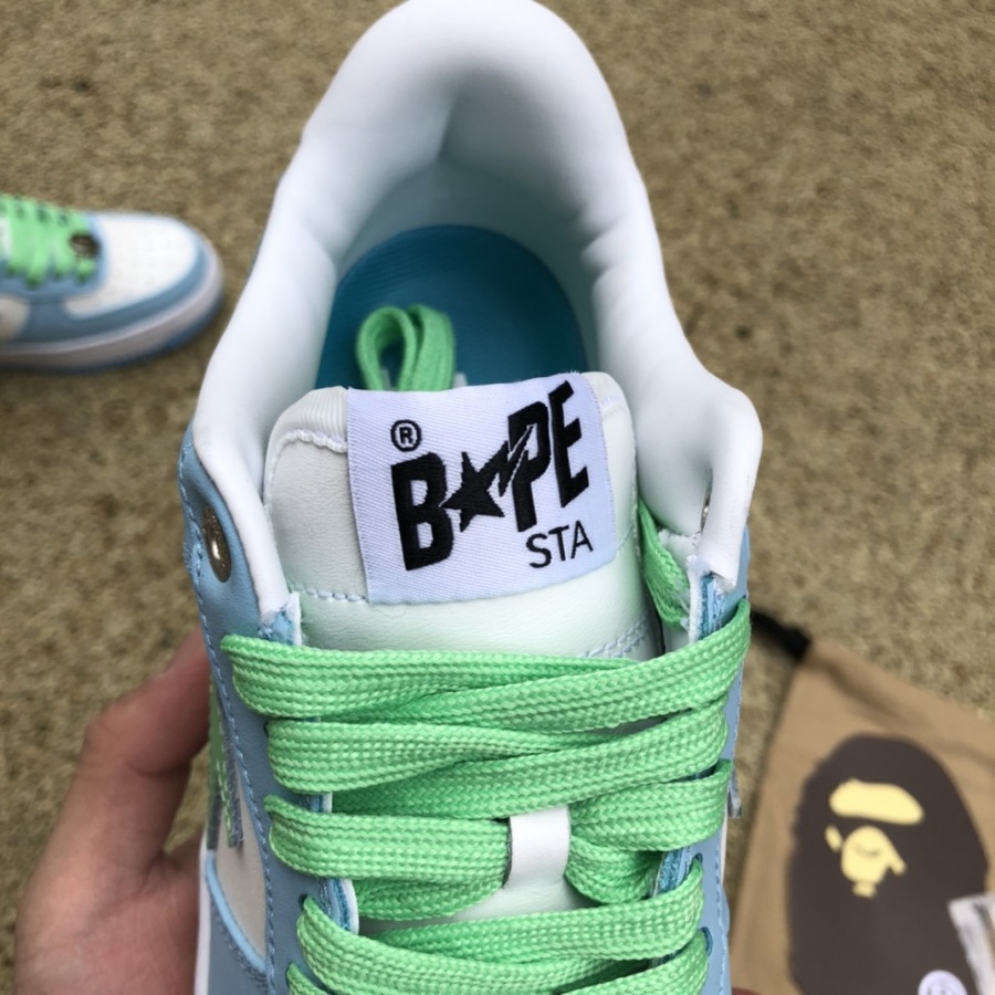 Bapesta Low 'Pastel Blue' - SneakerCool.com