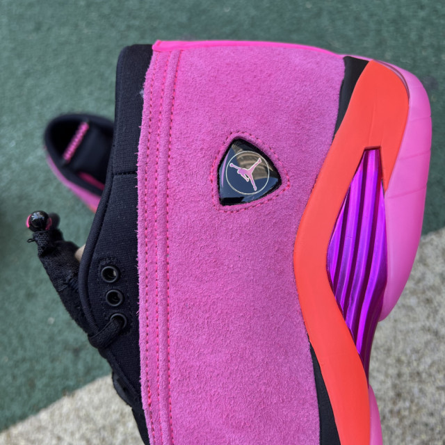 Wmns Air Jordan 14 Retro Low 'Shocking Pink' - SneakerCool.com
