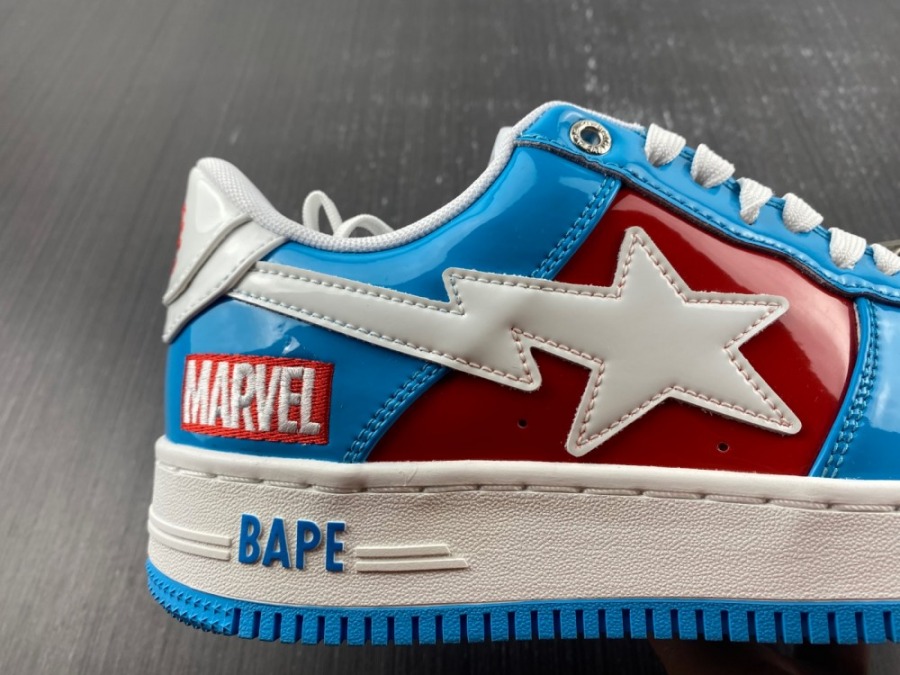 Marvel x Bape Sk8 Sta 'Captain America' - SneakerCool.com