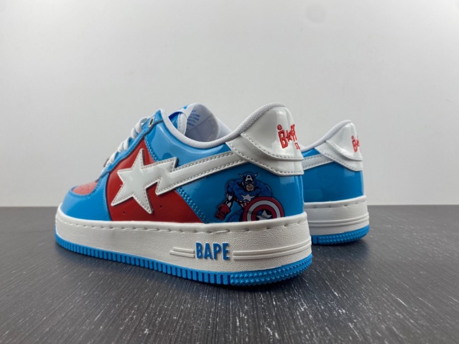 Marvel x Bape Sk8 Sta 'Captain America' - SneakerCool.com