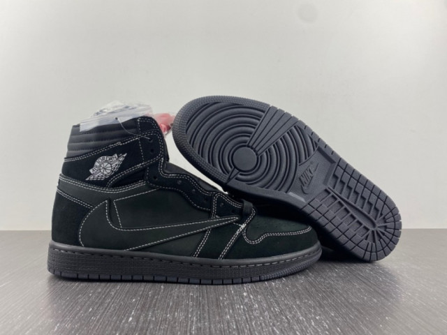 Travis Scott x Air Jordan 1 High OG 'Black Phantom' - SneakerCool.com