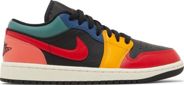 Air Jordan 1 Low SE 'Black Multi-Color' - SneakerCool.com