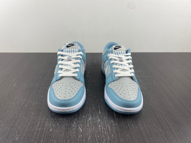 Dunk Low 'Fleece Swoosh - Light Blue' - SneakerCool.com