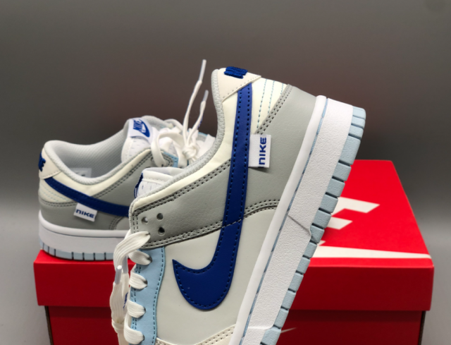 Nike Dunk Low GS 'Just Stitch It - Hyper Royal' - SneakerCool.com