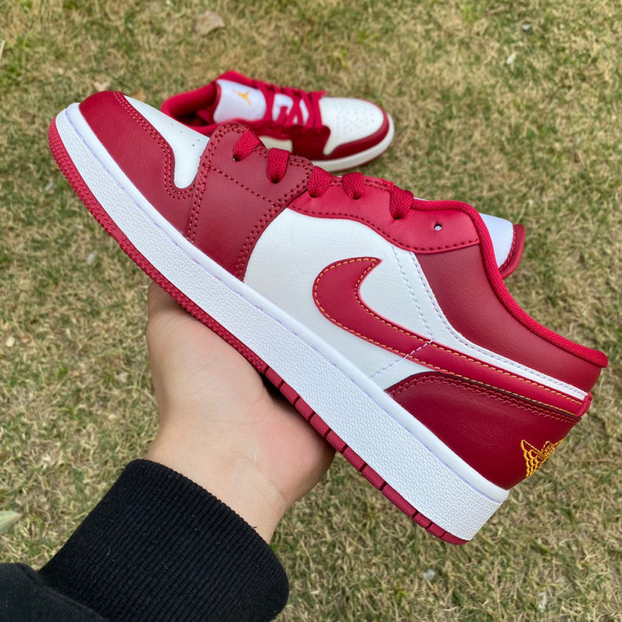Air Jordan 1 Low GS 'Cardinal Red' - SneakerCool.com