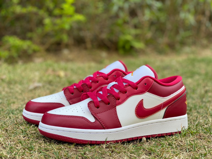 Air Jordan 1 Low GS 'Cardinal Red' - SneakerCool.com
