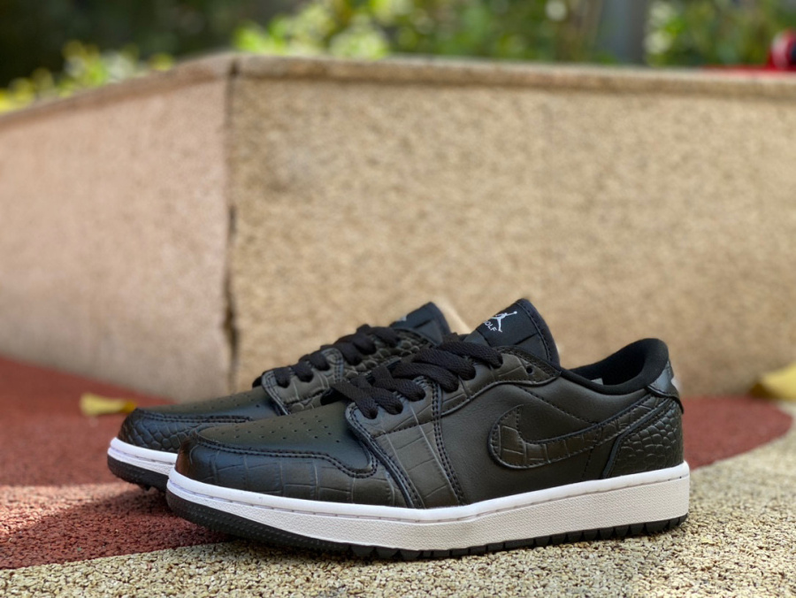 Air Jordan 1 Low Golf 'Black Crocodile' - SneakerCool.com