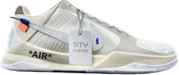 Off-White x Nike Zoom Kobe 5 'STY CUSTOM' - SneakerCool.com