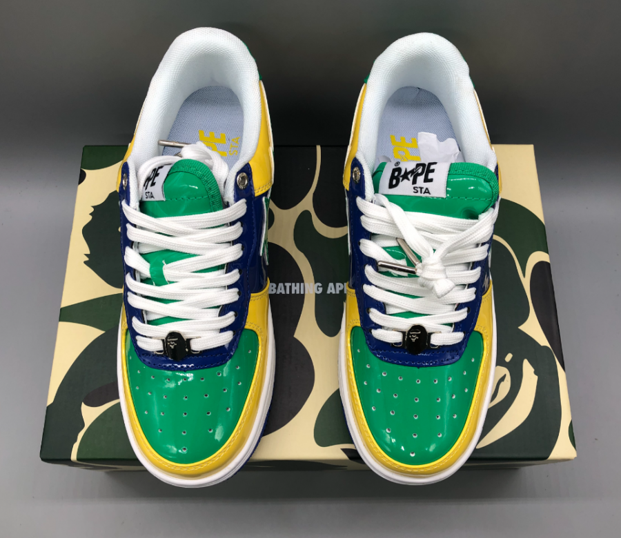 Bape Sk8 Sta Low 'Brazil' - SneakerCool.com