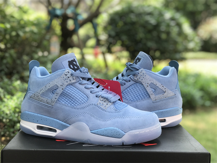 Air Jordan 4 Retro Pe 'UNC' - SneakerCool.com