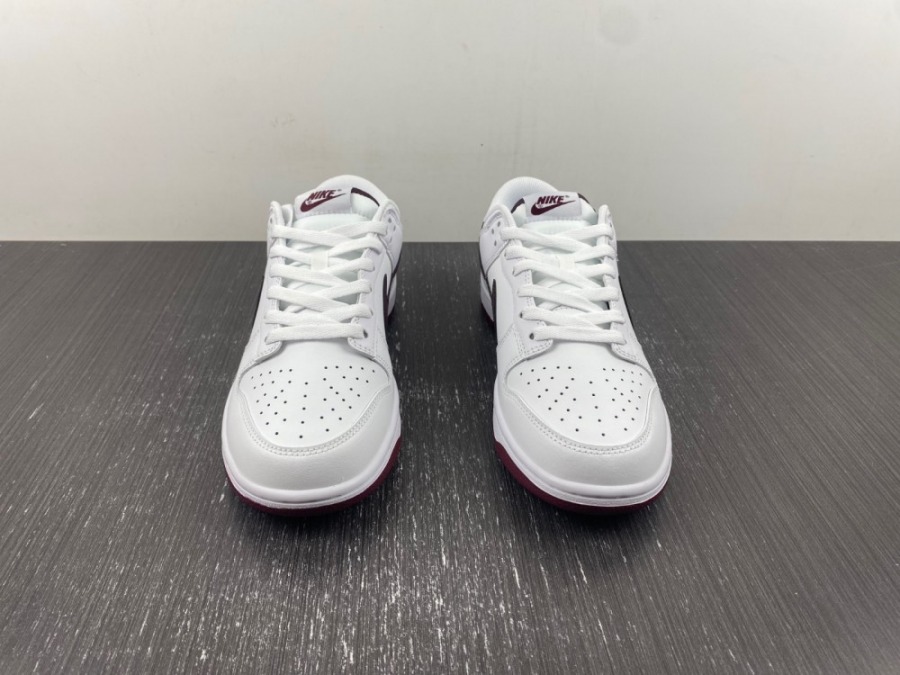 Nike Dunk Low 'White Night Maroon' - SneakerCool.com