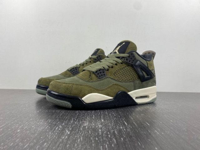 Air Jordan 4 Retro SE 'Craft Medium Olive' - SneakerCool.com