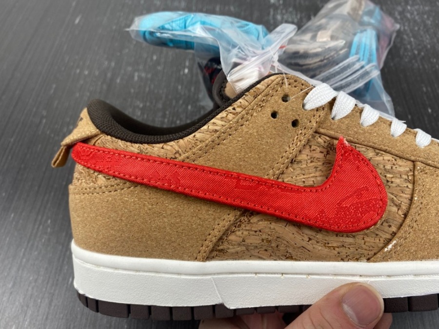 CLOT x Nike Dunk Low SP 'Cork' - SneakerCool.com
