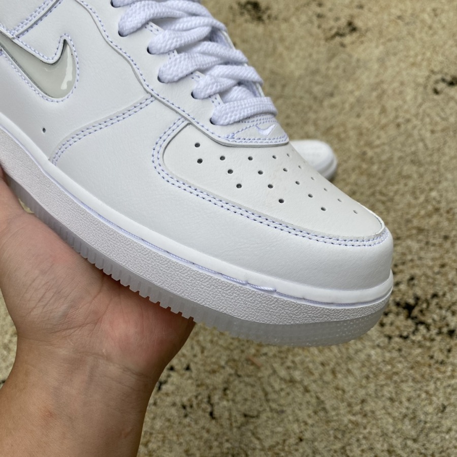Air Force 1 Jewel 'Color of the Month - Triple White' - SneakerCool.com