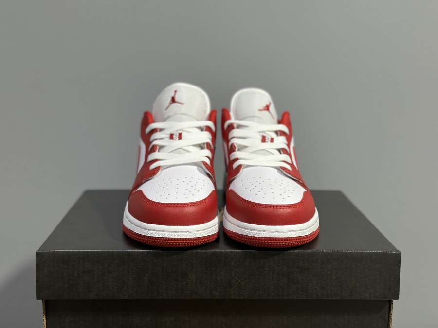 Air Jordan 1 Low 'Gym Red White' - SneakerCool.com