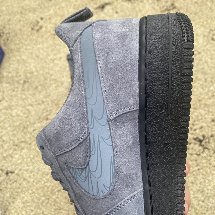 Air Force 1 '07 LV8 'Reflective Swoosh - Cool Grey' - SneakerCool.com