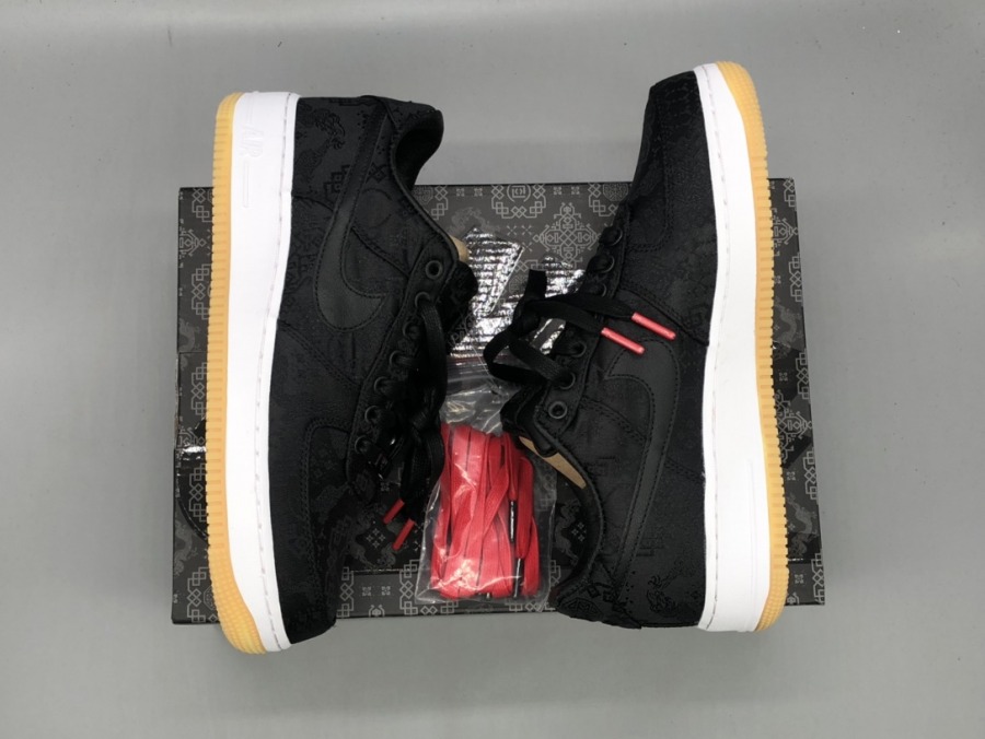 Fragment Design x CLOT x Air Force 1 'Black Silk' - SneakerCool.com