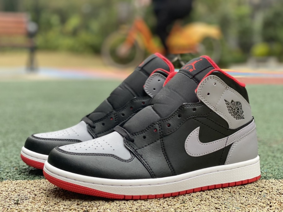 Air Jordan 1 Mid 'Bred Shadow' - SneakerCool.com