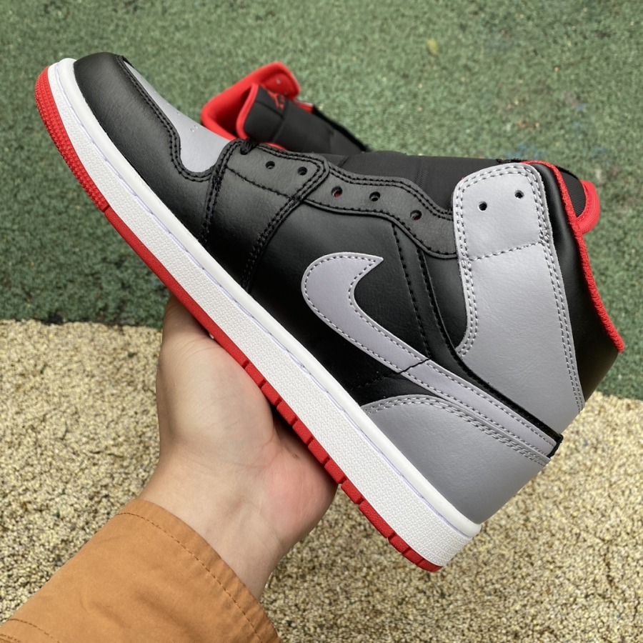Air Jordan 1 Mid 'Bred Shadow' - SneakerCool.com