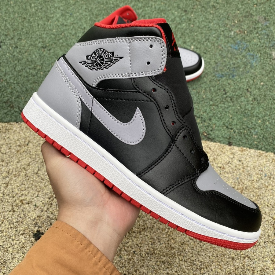 Air Jordan 1 Mid 'Bred Shadow' - SneakerCool.com