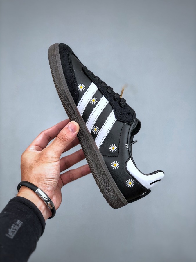 atmos x FACE x Adidas Samba OG 'Embroidered Daisies' - SneakerCool.com