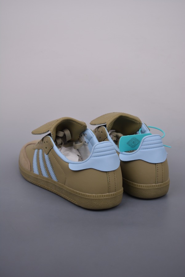 Pharrell x Adidas Samba Human Race 'Orbit Green Ash Grey' - SneakerCool.com