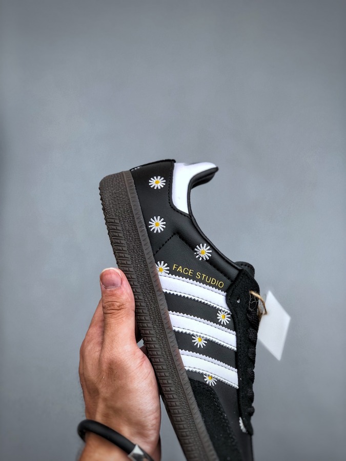 atmos x FACE x Adidas Samba OG 'Embroidered Daisies' - SneakerCool.com