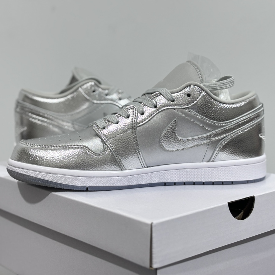 Air Jordan 1 Low SE 'Metallic Silver' - SneakerCool.com
