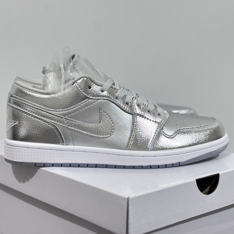 Air Jordan 1 Low SE 'Metallic Silver' - SneakerCool.com