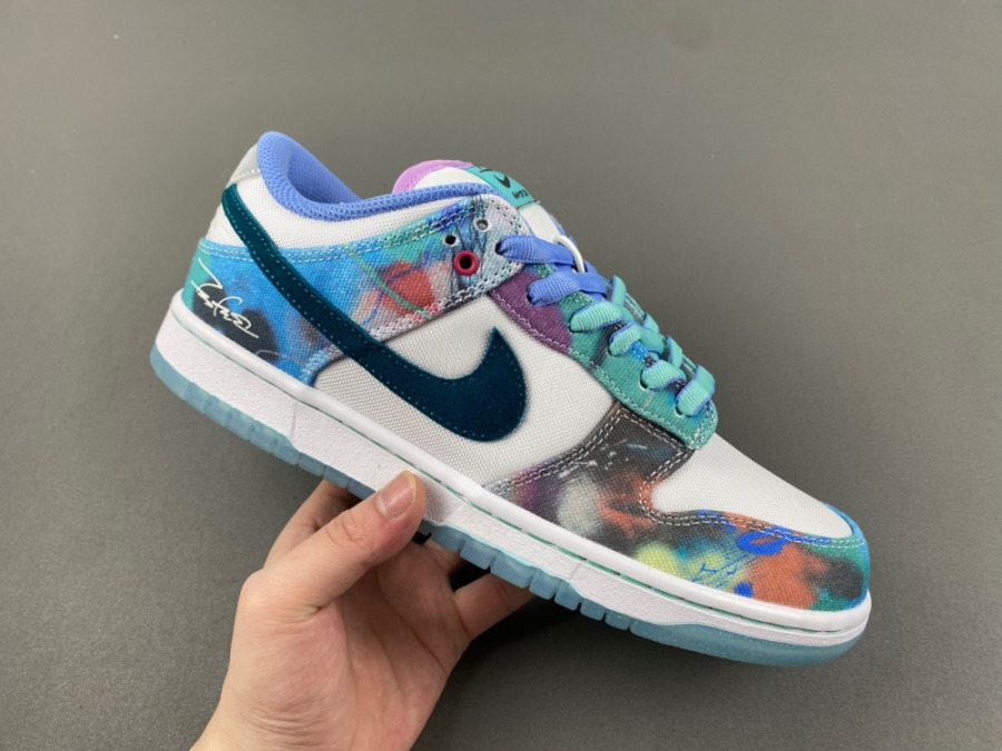 Futura Laboratories x Dunk Low SB 'Bleached Aqua' Sample - SneakerCool.com