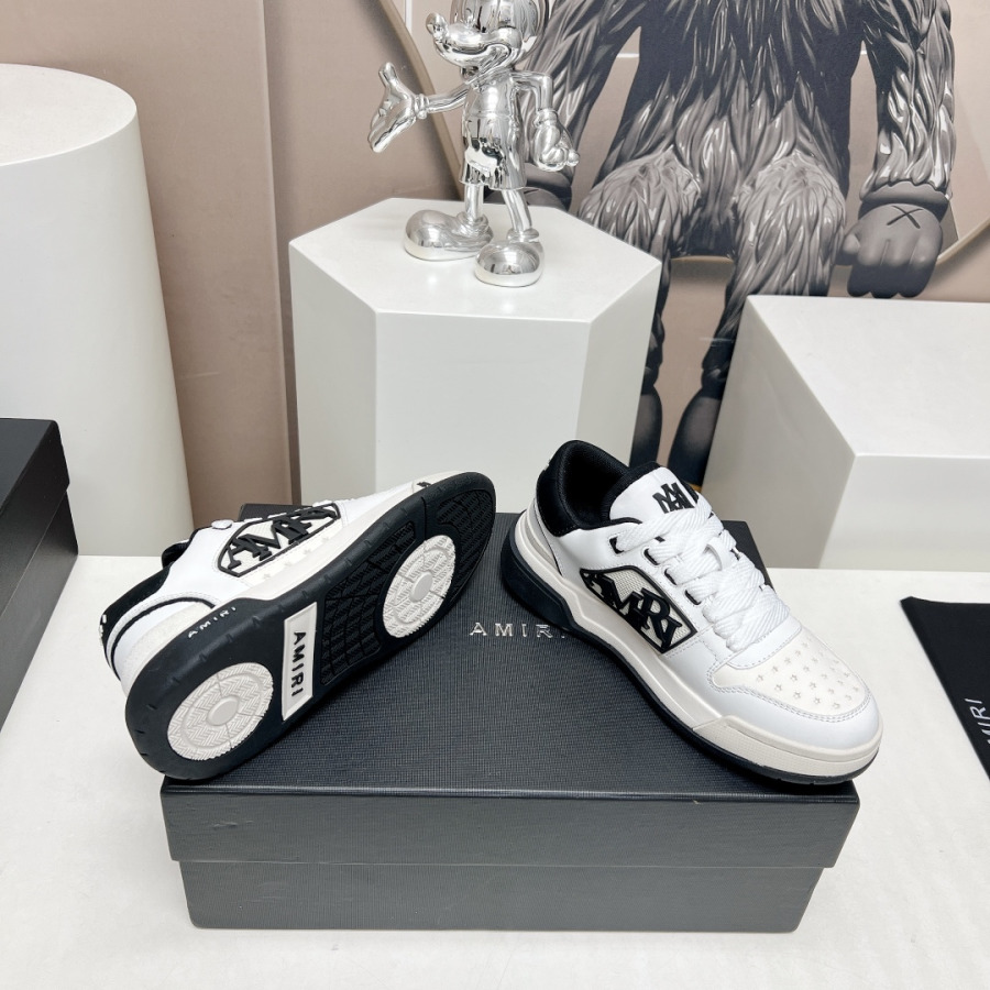 Amiri Classic Low 'Logo - White Black' - SneakerCool.com