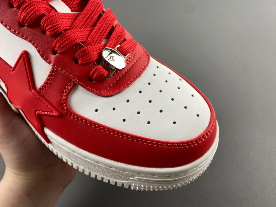 A Bathing Ape Bape Sta OS 'Red' - SneakerCool.com