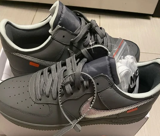 Off-White x Nike Air Force 1 Low 'Ghost Grey Silver' - SneakerCool.com