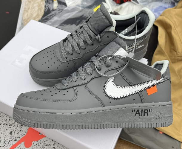 Off-White x Nike Air Force 1 Low 'Ghost Grey Silver' - SneakerCool.com
