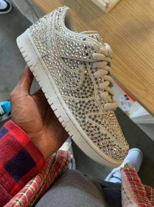 Cactus Plant Flea Market x Swarovski x Dunk Low 'Pure Platinum ...