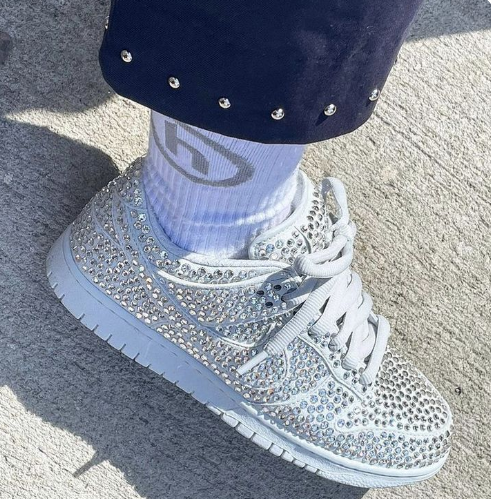 Cactus Plant Flea Market x Swarovski x Dunk Low 'Pure Platinum ...