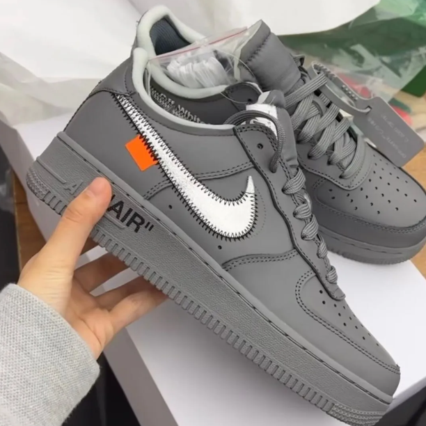 Off-White x Nike Air Force 1 Low 'Ghost Grey Silver' - SneakerCool.com