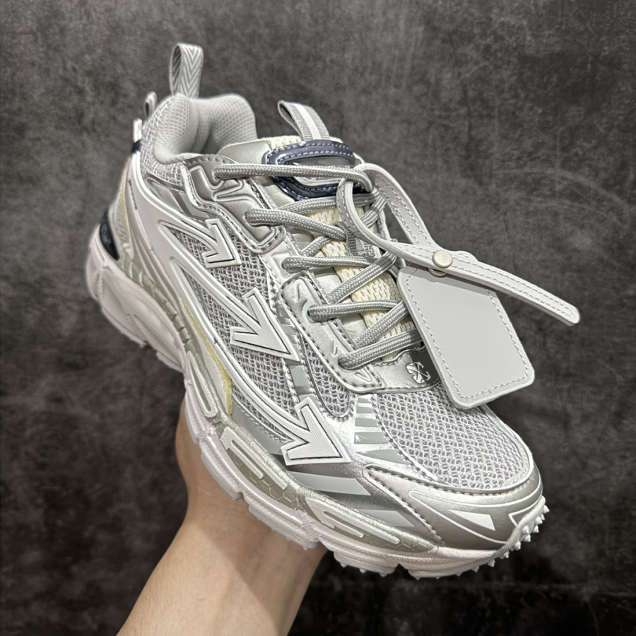 OFF-WHITE Be Right Back 'Gray Silver' - SneakerCool.com