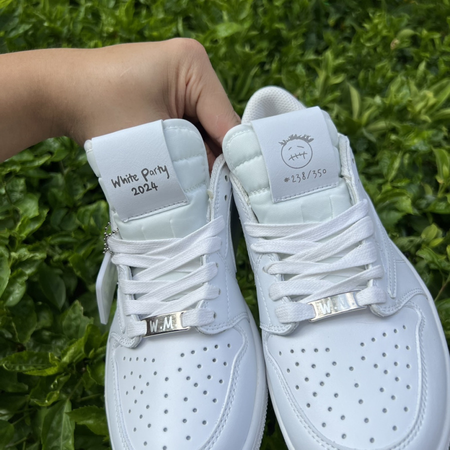 Travis Scott x Air Jordan 1 Low OG Triple White' - SneakerCool.com