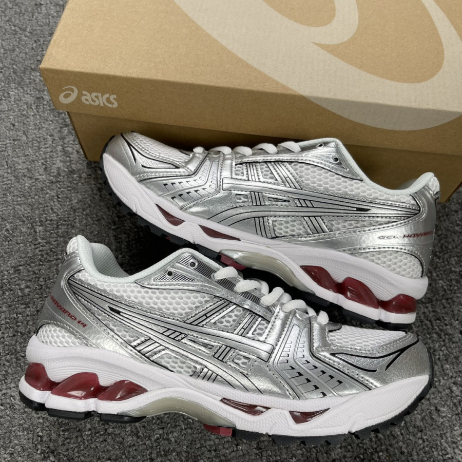 ASICS Gel Kayano 14 'Pure Silver Red' - SneakerCool.com