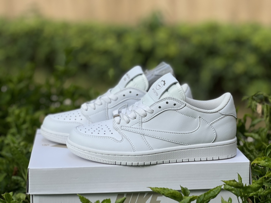 Travis Scott x Air Jordan 1 Low OG Triple White' - SneakerCool.com