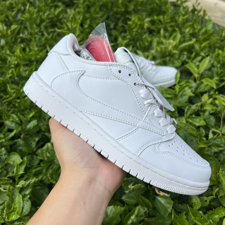 Travis Scott x Air Jordan 1 Low OG Triple White' - SneakerCool.com