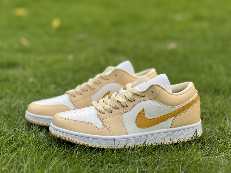 Air Jordan 1 Low 'Sail Yellow Ochre' - SneakerCool.com