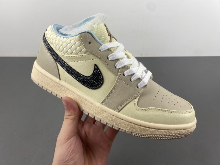 Air Jordan 1 Low SE 'Sanddrift Glacier Blue' - SneakerCool.com